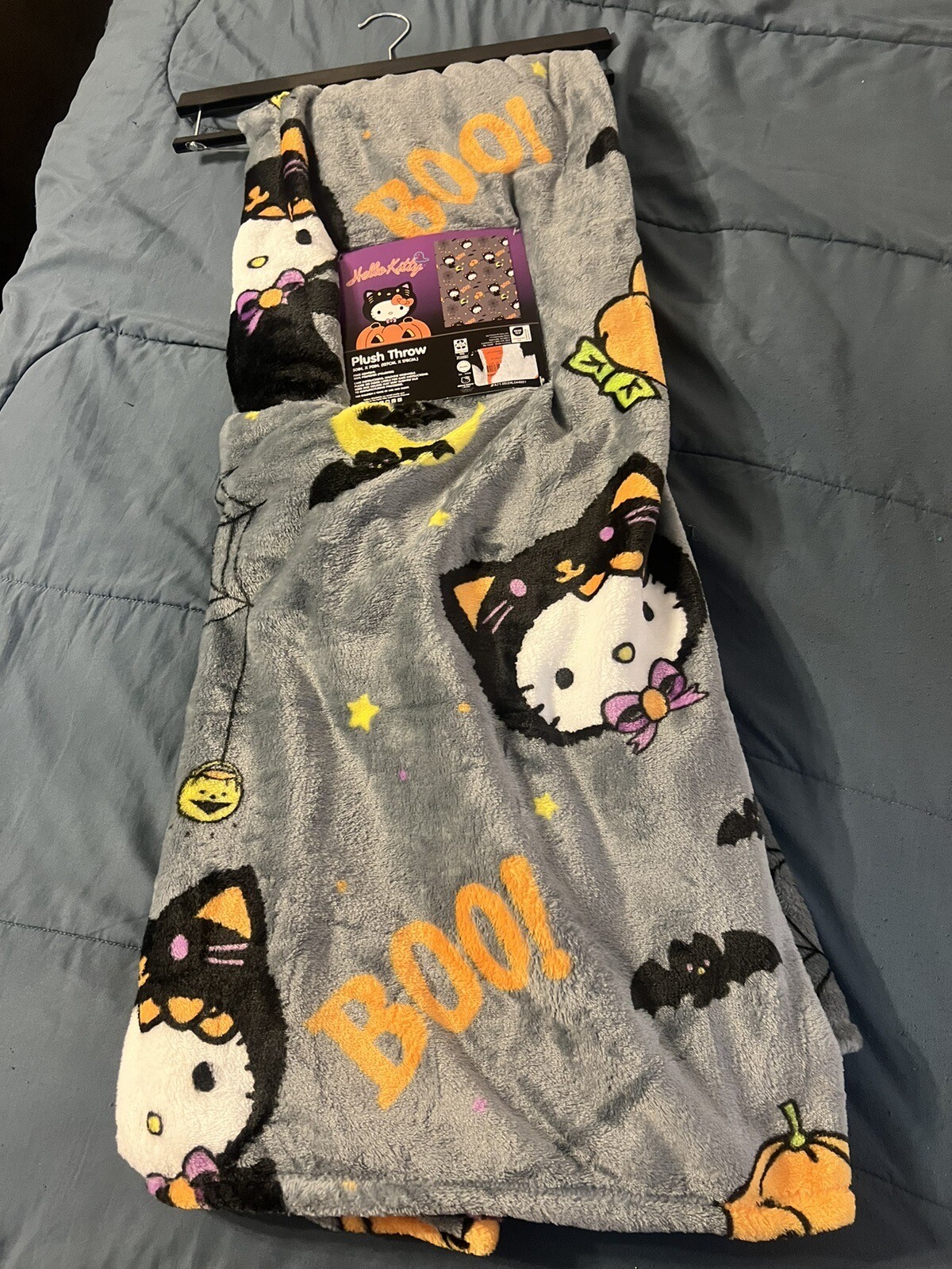 Hello kitty black cat Halloween blanket | eBay