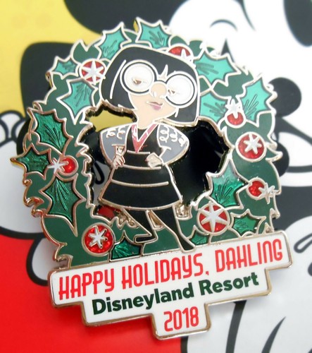 Disney Pin Happy Holidays Dahling Disneyland Resort Edna Mode The ...