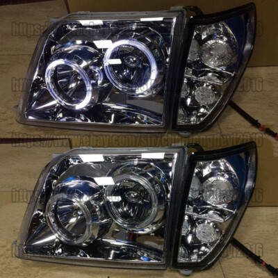 2X LED Headlights Headlamp For Toyota LAND CRUISER PRADO LC 90 Set LH ...
