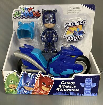 PJ MASKS PULL BACK & GO CATBOY KICKBACK MOTORCYCLE ~ NEW ~ | eBay