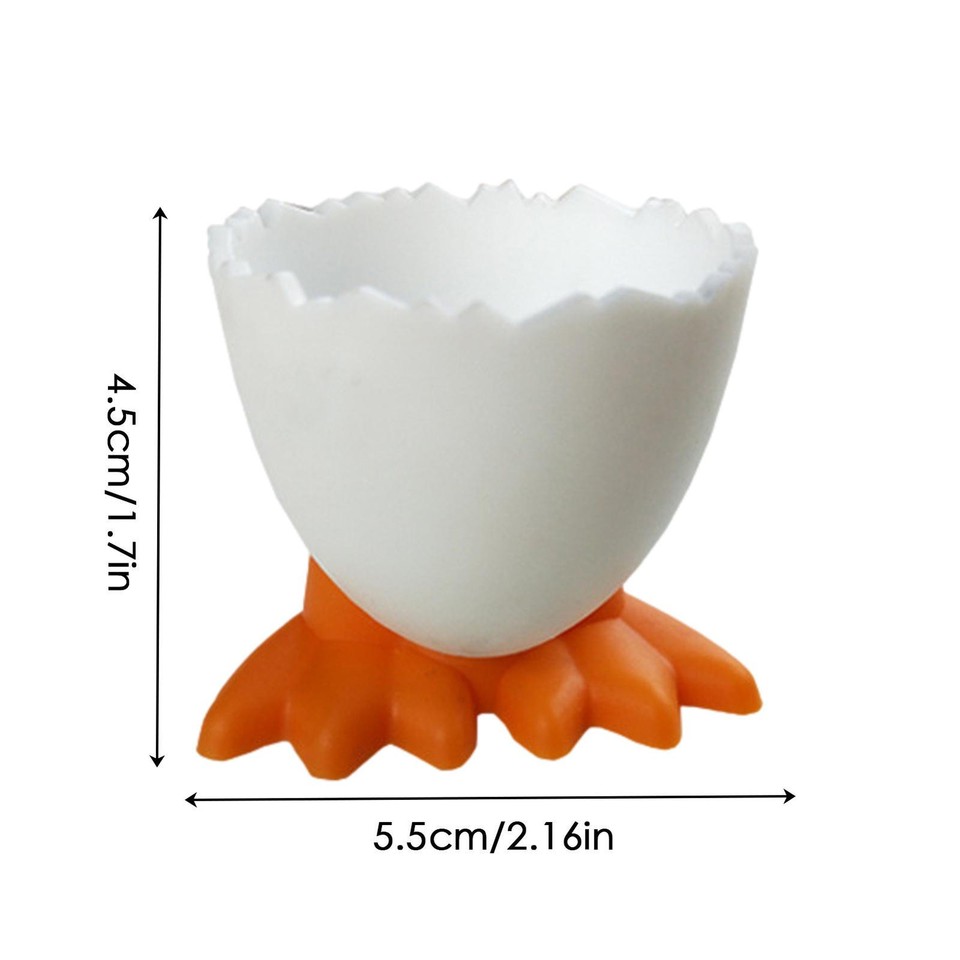 1x Cute Cup Holder Chicken Feet Egg Tray Boiled Eggs Tray Holder Stand ...