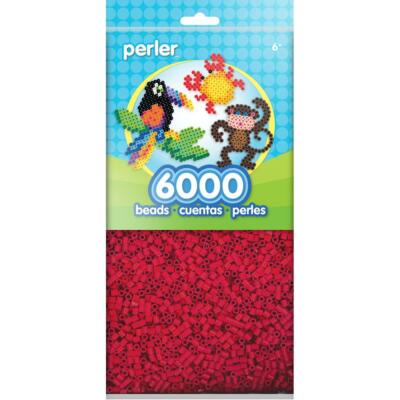 Red Perler Fusing Beads 6000pc pkg Free Shipping kids crafts fun | eBay