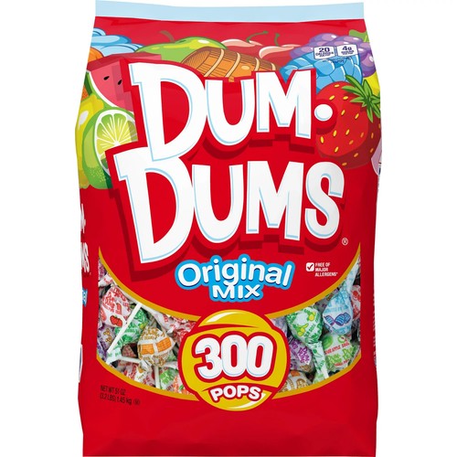 Dum Dums~ Original Pops ~ Lolipop Suckers Candy, Mix Flavor, Party ...