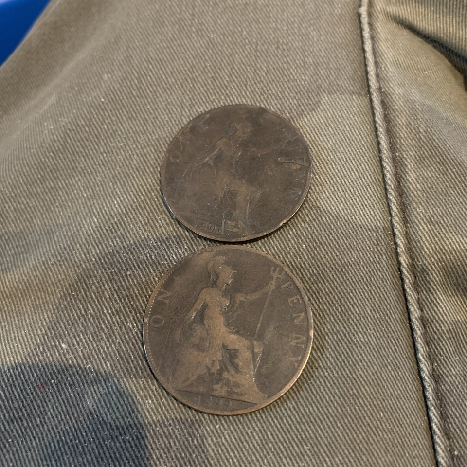 2x 1899-PENNY . COIN - ONE PENNY COIN - VEILED HEAD. QUEEN VICTORIA | eBay