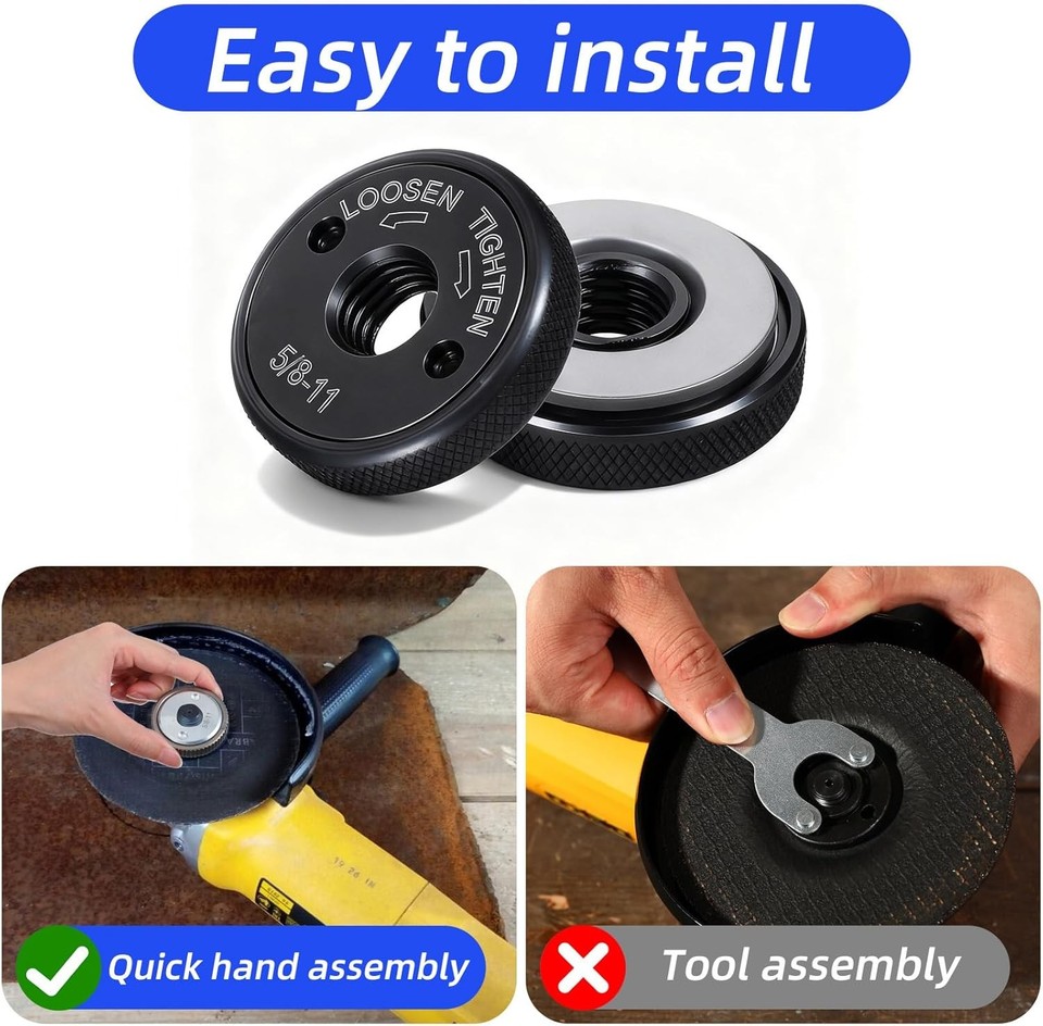 Angle Grinder Quick Release - Angle Grinder Flange Nut 5/8-11 Thread ...
