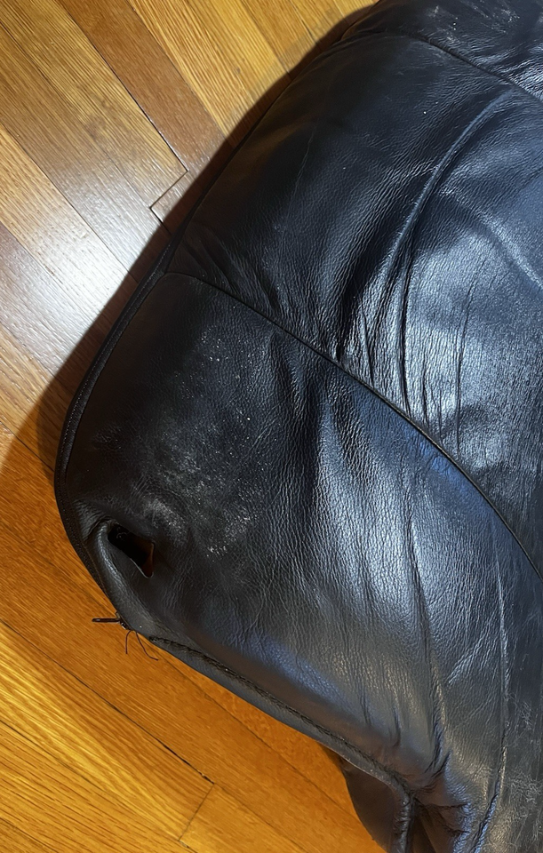 Ekornes Stressless Chair Leather Back Rest Cushion. Parts only - 1970s ...