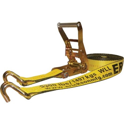 2INX27FT 10000 LB RATCHET STRAP W/DBL J HKS W/STEEL HANDLE BULK | eBay