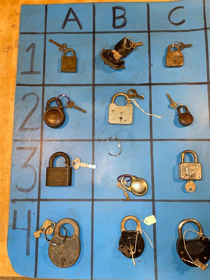 28 Padlocks +keys Slaymaker, Master, Yale, Corbin others, Sterling ...