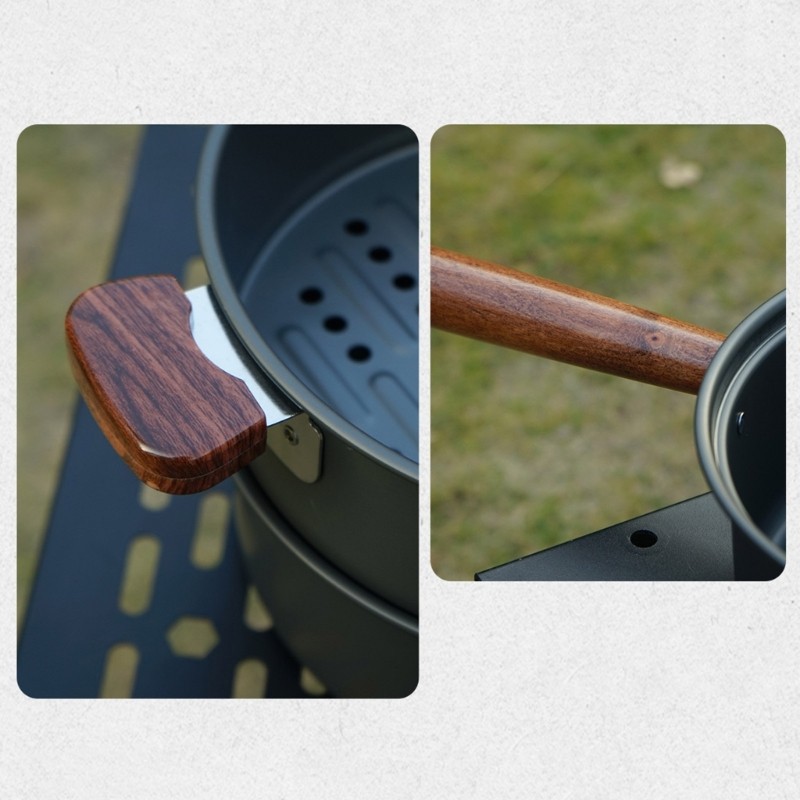 Multifunctional Camping Cook Pot Cookware with Ergonomic Handle ...