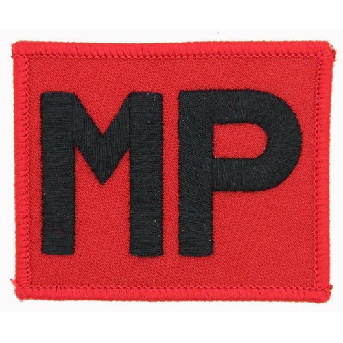 MP MILITARY POLICE SCARLET MP PATCH BADGE ROYAL MILITARY POLICE RMP-RAF ...