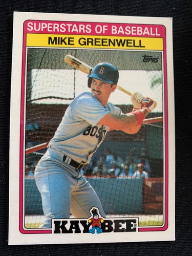 1989 Topps Kaybee Superstars of Baseball #15 Mike Greenwell Boston Red ...