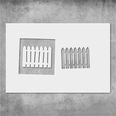 Picket Fence Stencil Printable Picket Fence Short Pro Stitcher