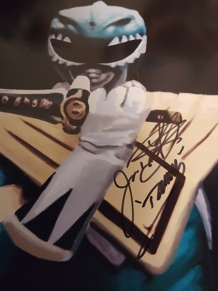 Jason David Frank JDF Signed Green Power Rangers Poster Art Print 13x19 ...