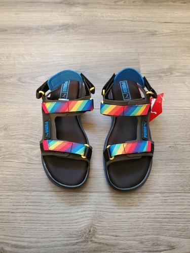 NEW Puma Future Rider Rainbow Pride LGBTQ Sandals 384208 01 Womens Size ...