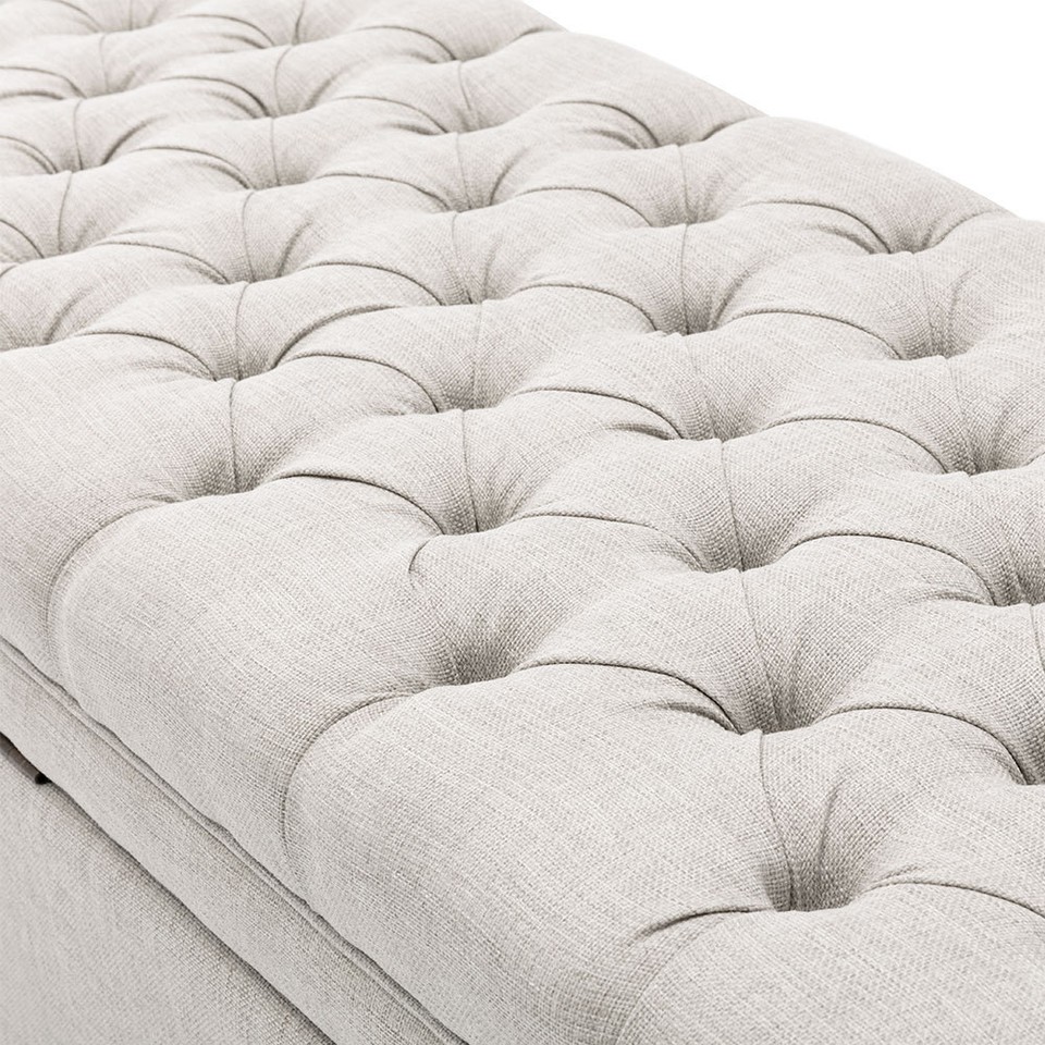 Chesterfield Storage Ottoman Footstool End of Bed Sofa Bench Window ...