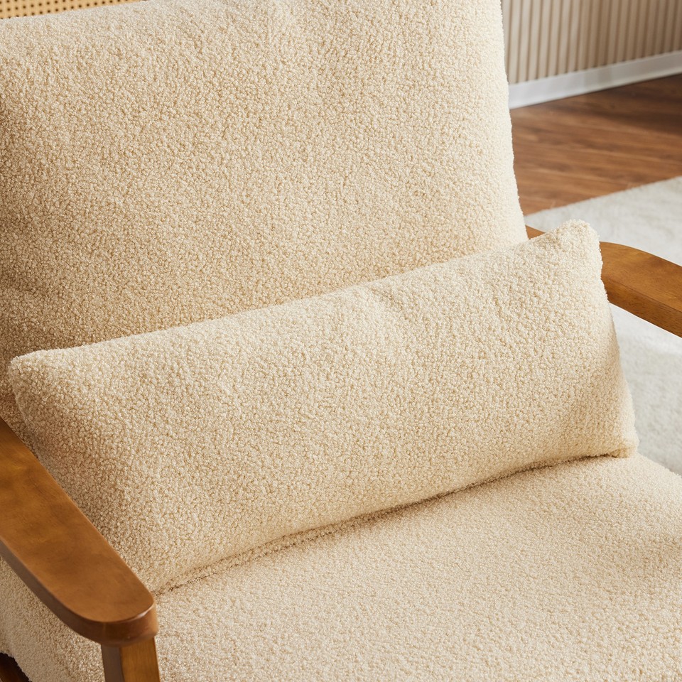 29.5"H Comfy Reading Chair Farmhouse Arm Chair Living Room Bedroom ...