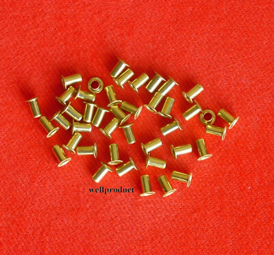 100pcs Copper Brass Eyelet Various Outer Pole Size 0.9-5mm Soldering ...