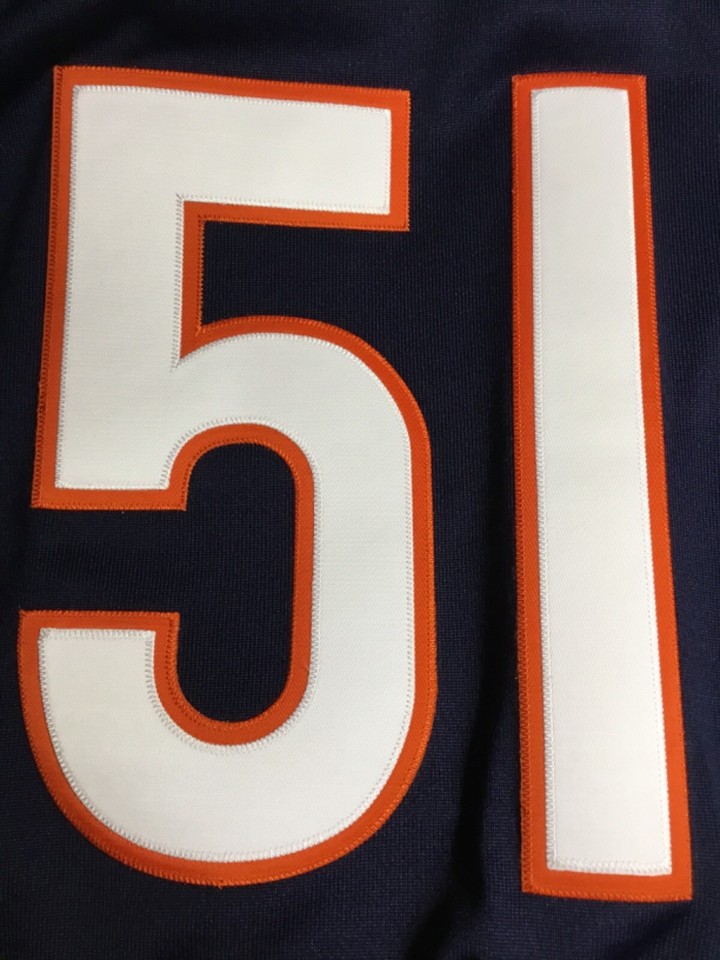 Dick Butkus #51 Chicago Bears 1966 Throwbacks Mitchell Ness Stitch ...