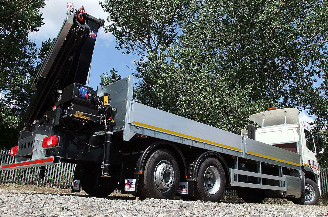 Crane Lorry HIRE - 26 ton Dropside Rear Mount Hiab/HMF Truck Loader ...