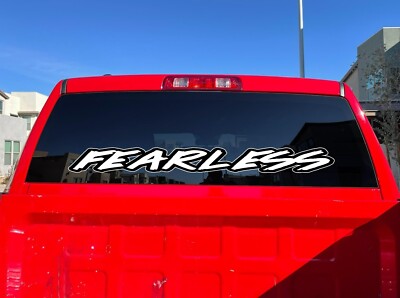 Fearless Sticker Decal Vinyl Graphics Fits Cars SUV Trucks 43" | eBay