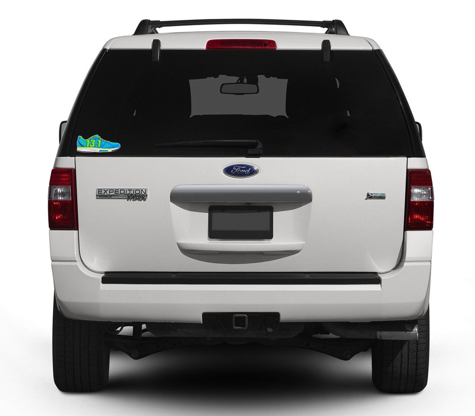 13.1 Blue Running Shoe Sticker 1/2 Marathon Car Vehicle Window Bumper ...