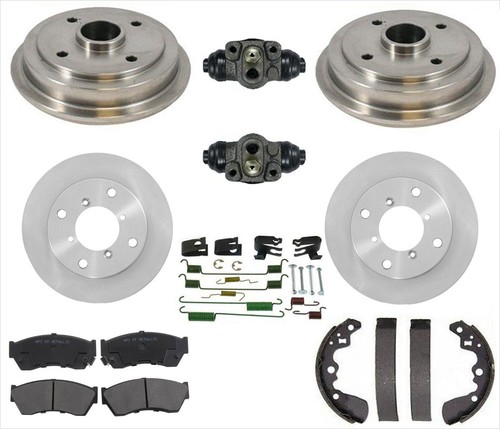 Rotors Pads Drums Shoes Spring Kit Wheel Cyl. fit 95-97 Geo Metro 2 ...