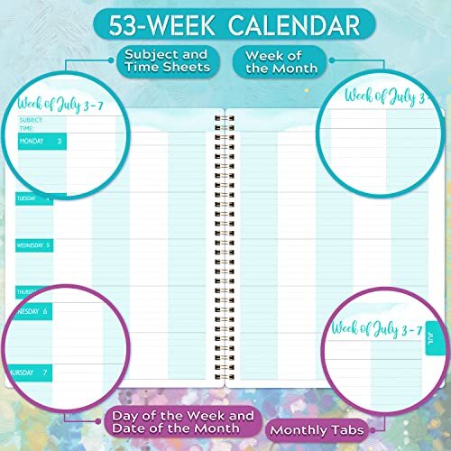 2023-2024 Teacher Planner - Weekly & Monthly Lesson Plan Book 2023-2024 ...