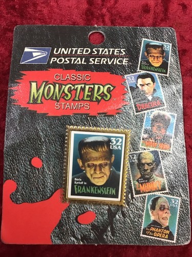 USPS CLASSIC MONSTERS STAMPS ~ BORIS KARLOFF IN "FRANKENSTEIN" | eBay