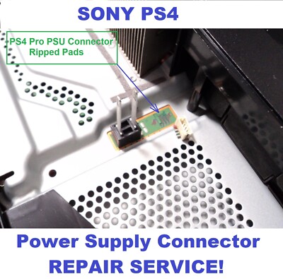 Fix Broken Sony PS4 PSU Power Supply Connector Torn/Ripped Pads Repair ...
