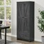 Rustic Gray Grey Pantry Storage Cabinet Shelving Laundry Organizer ...