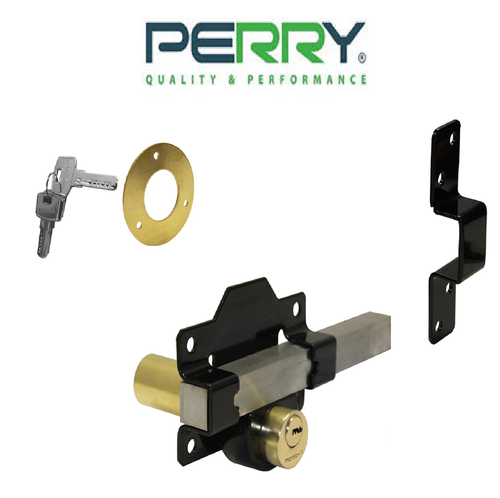 Perry Security Garden Shed Gate Lock Long Throw Lockable on Both Sides ...