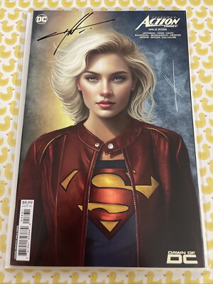 ACTION COMICS 1058 CARLA COHEN SIGNED VARIANT 2023 POWER GIRL SUPERGIRL ...