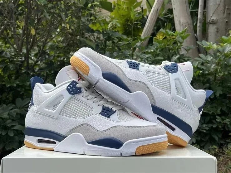 Nike SB X Air Jordan 4 Mid Retro 'Navy' Jordan Ⅳ AJ4 Men's DR5415-100 ...