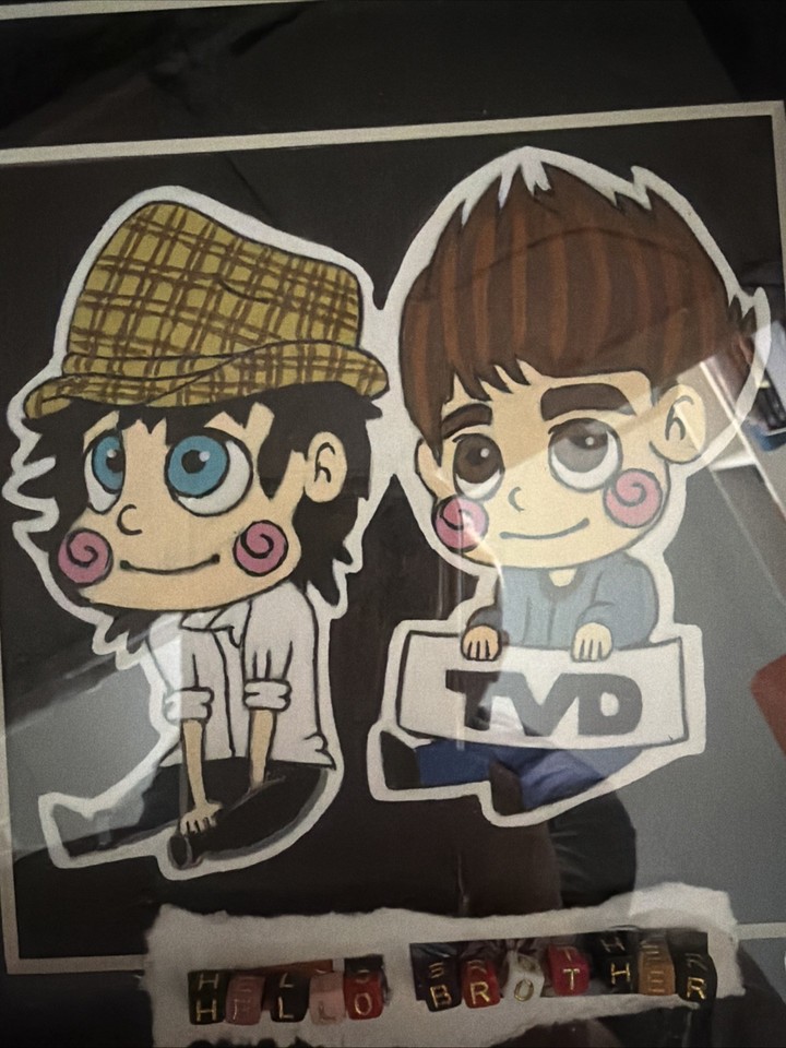 TVD Vampire Diaries Salvatore brothers, Stefan and Damon 3D Cartoon ...