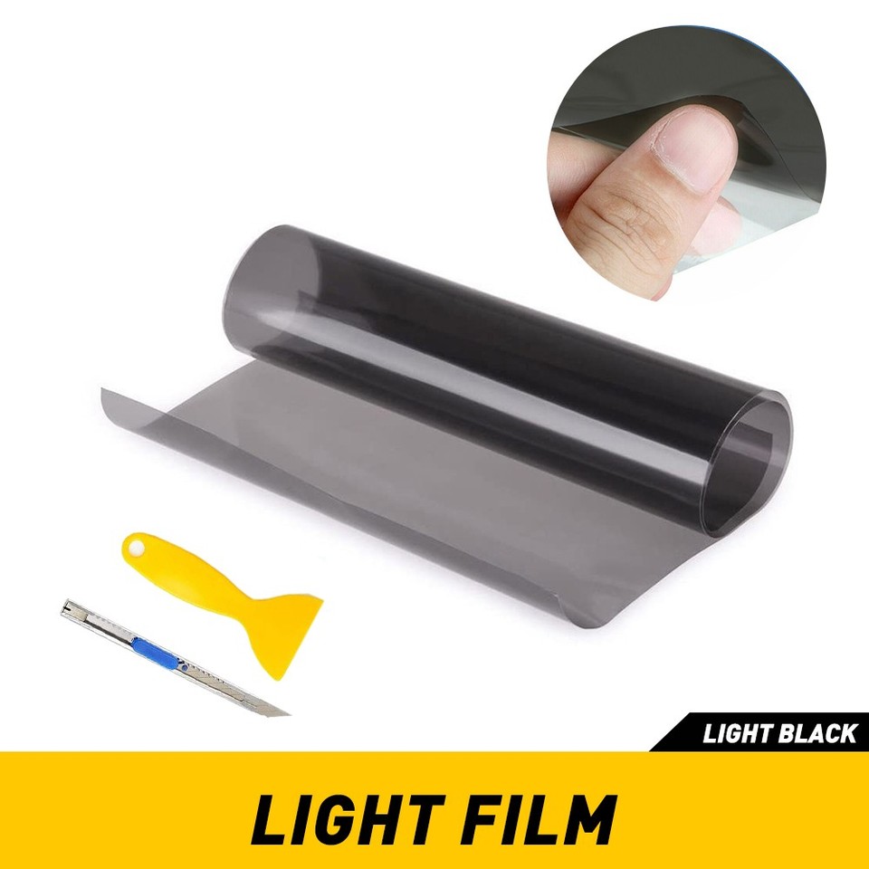 1/2set 180cm Smoke Tint Black Film Tail Headlights lights Car Vinyl ...