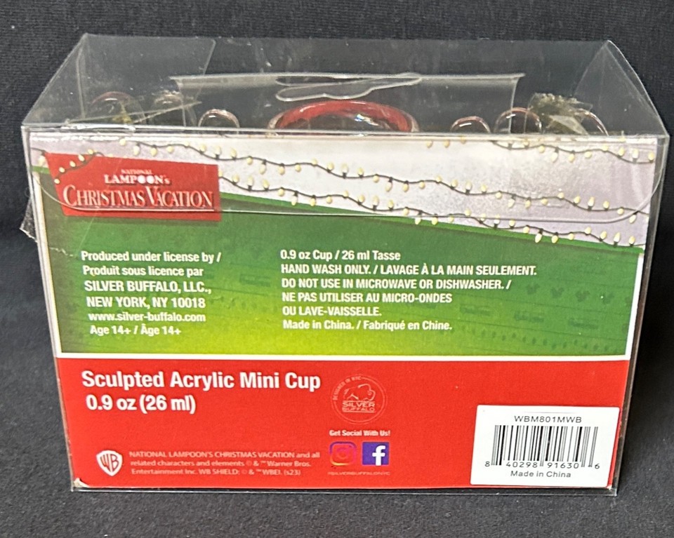 Christmas Vacation Mini Acrylic 0.9 oz Cup *Please Read | eBay