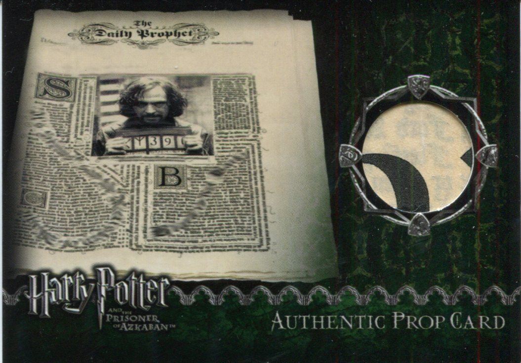 Harry Potter Prisoner Of Azkaban Prop Card The Daily Prophet 192/200 ...