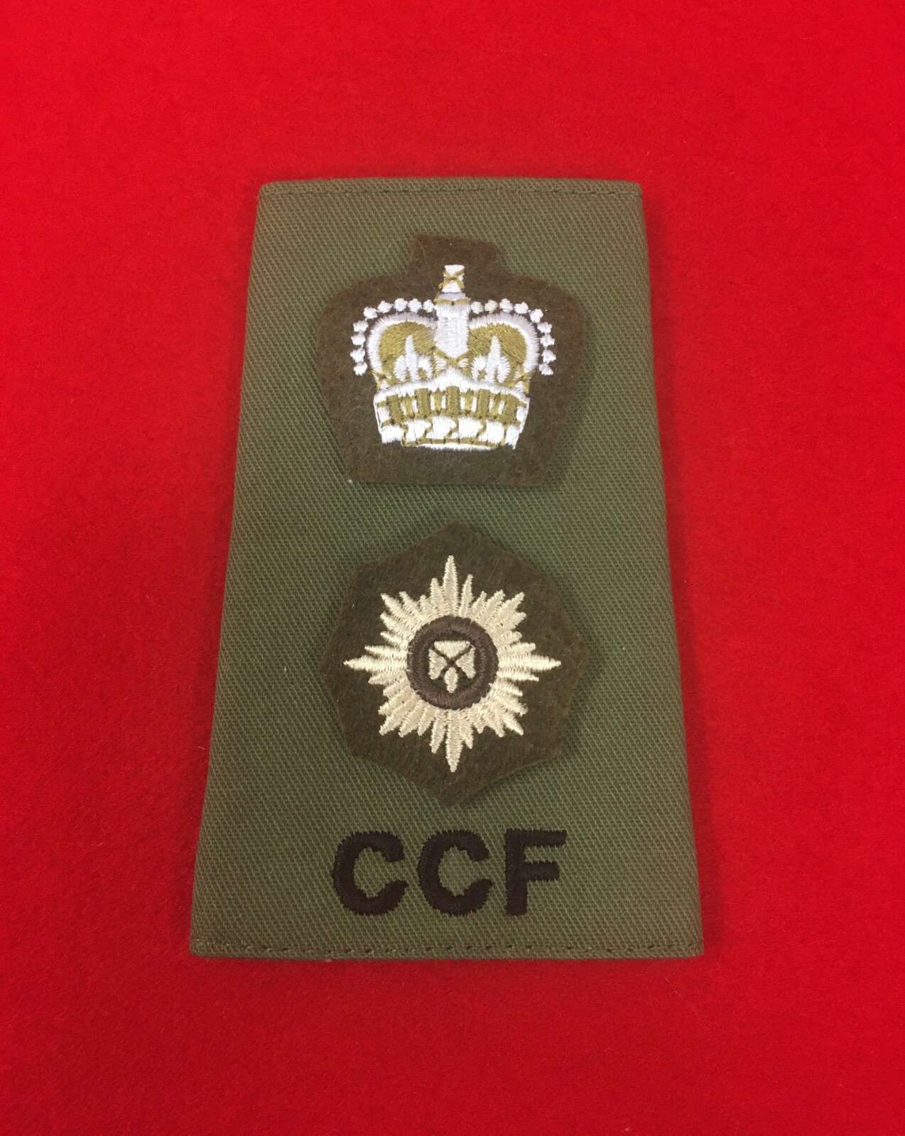 CCF Irish & Scots Guards MTP & Olive Combat Rank Slides Combined Cadet ...