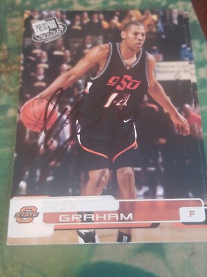 Joey graham signed card autographed rookie card Oklahoma state osu ...