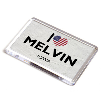 FRIDGE MAGNET - I Love Melvin, Iowa - USA | eBay UK