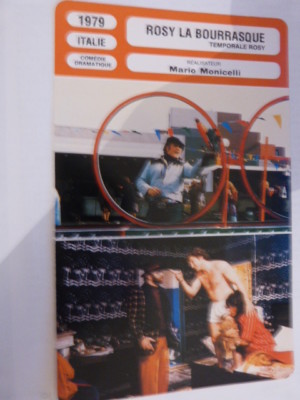 FICHE CINEMA,ROSY LA BOURRASQUE, MARIO MONICELLI, G.depardieu ,1979 | eBay