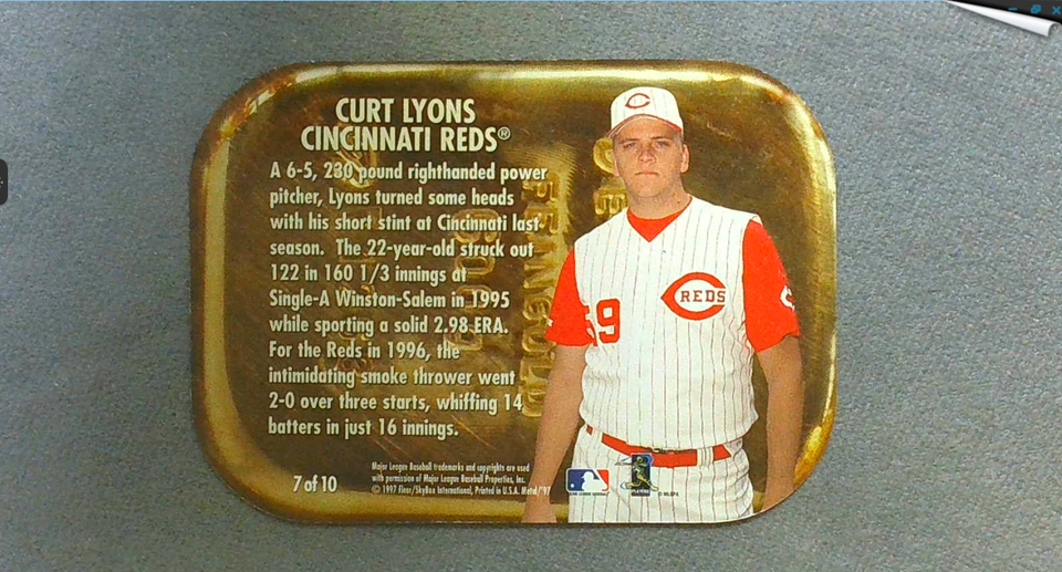 1997 Skybox Metal Universe Mining for Gold #7 Curt Lyons Reds | eBay