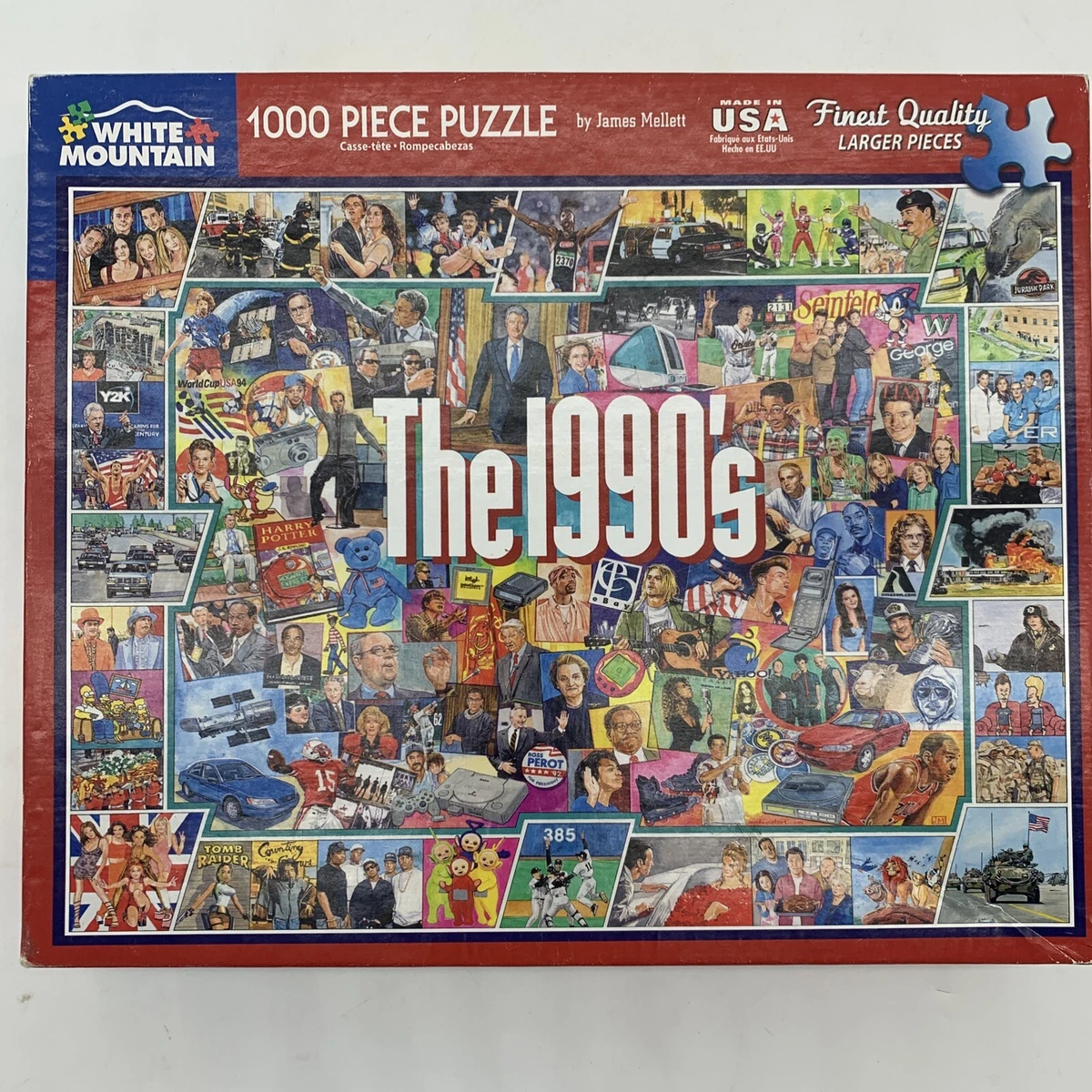 1990s Pop Culture Collage