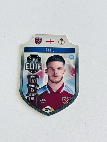 Declan Rice 2021-22 Topps Match Attax ' Pro Elite ' Die Cut Shield #SH9 ...