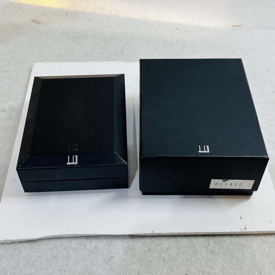 Dunhill Roller Gas Lighter Horizon Line RL1412 Gold OldNew with Box ...