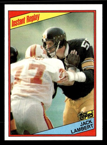 Jack Lambert 1984 Topps Card #168 Pittsburgh Steelers | eBay