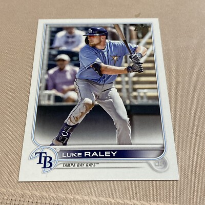 2022 Topps Luke Raley Tampa Bay Rays Outfielder US24 | eBay