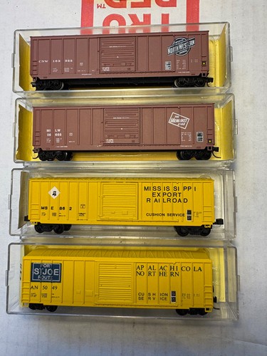 Roundhouse / MDC N Scale 50' Boxcar Lot #2: Milwaukee / CNW / Miss ...