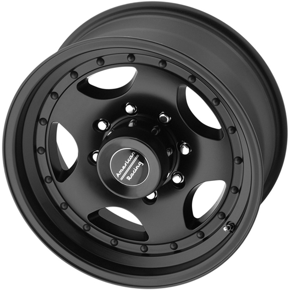 16x8 +0 American Racing AR23 8x6.5 Satin Black W/ Clear Coat Wheels ...