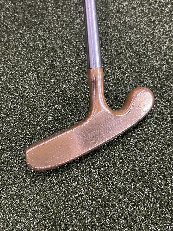 Vintage Acushnet Bullseye Brass Putter John Reuter Jr Made In USA 34 ...